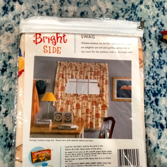 Springmaid | Other | Bright Side Barnums Animal Crackers Swag Curtains ...